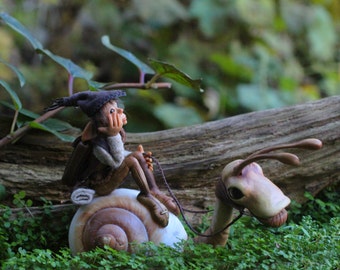 Fairy garden snails | Etsy