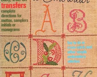 Cross stitch initial | Etsy