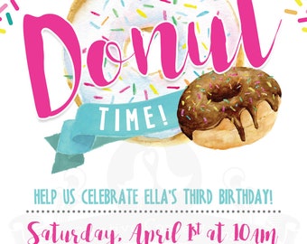 Donut birthday party | Etsy