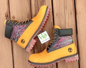 Custom timberlands | Etsy