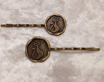 Cat hair pins | Etsy