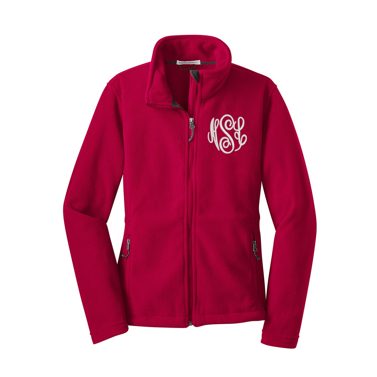 Monogrammed Fleece Jacket Personalized Fleece cadet Fleece