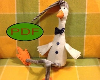 Unique duck sewing pattern related items | Etsy