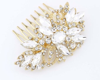 Royal Blue Bridal Comb Crystal Blue Hair Comb by BestForBrides