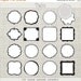 Kraft Paper Labels CLIP ART SET 16 vintage labels frames tags