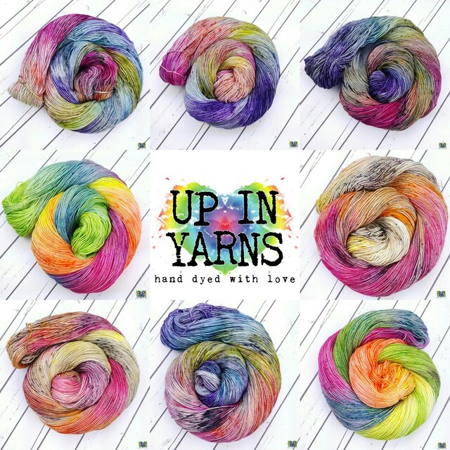 Indie dyed yarn for the discriminating yarn by UpInYarnsDesigns