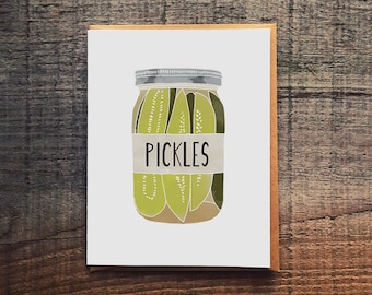 Pickle card | Etsy