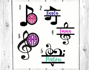 Music notes decal | Etsy