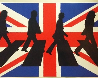 Beatles british flag | Etsy