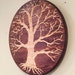Wood wall art carved family tree 15 wide