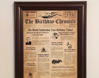 Birthday chronicle | Etsy