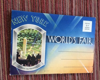 Worlds fair postcard | Etsy