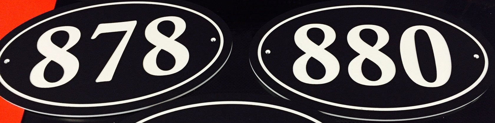 King Colorcore address signsPlastic address sign by SintraSigns