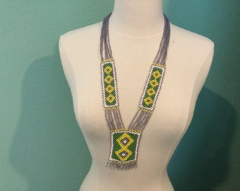 Bead loom necklace | Etsy