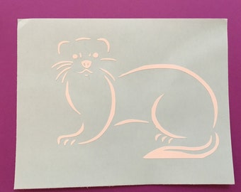 Items similar to Collection of Famous Ferrets Animal Art Canvas Cloth ...