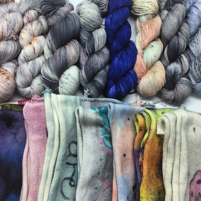 WOOLFIEND hand-dyed yarns and fiber by woolfiendd on Etsy