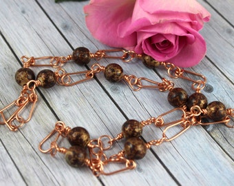 Copper wire weaving | Etsy