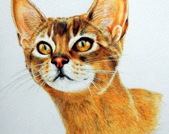 Realistic cat | Etsy