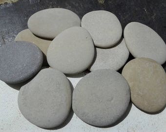 Flat beach stones | Etsy