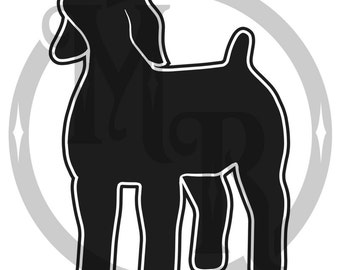 Show goat decal | Etsy