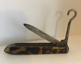 Tortoise shell knife | Etsy