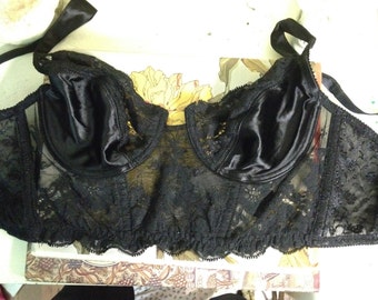 Black lace corset | Etsy