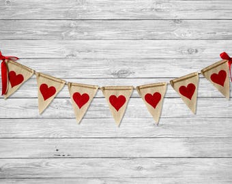 Heart banner | Etsy