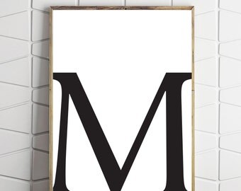 Large letter m | Etsy