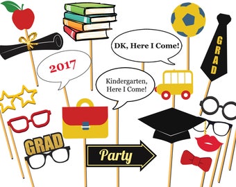 Graduation photo booth props | Etsy
