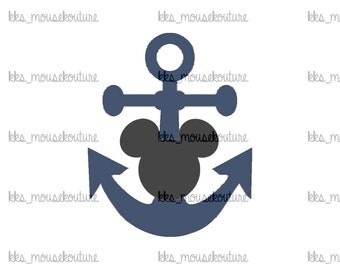 Mickey anchor | Etsy