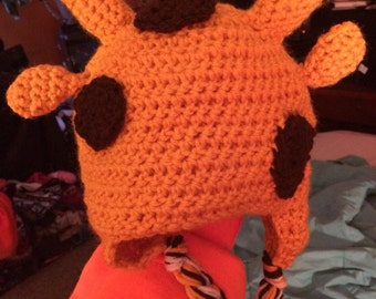 Items similar to Instant Download PDF crochet pattern giraffe hat with ...