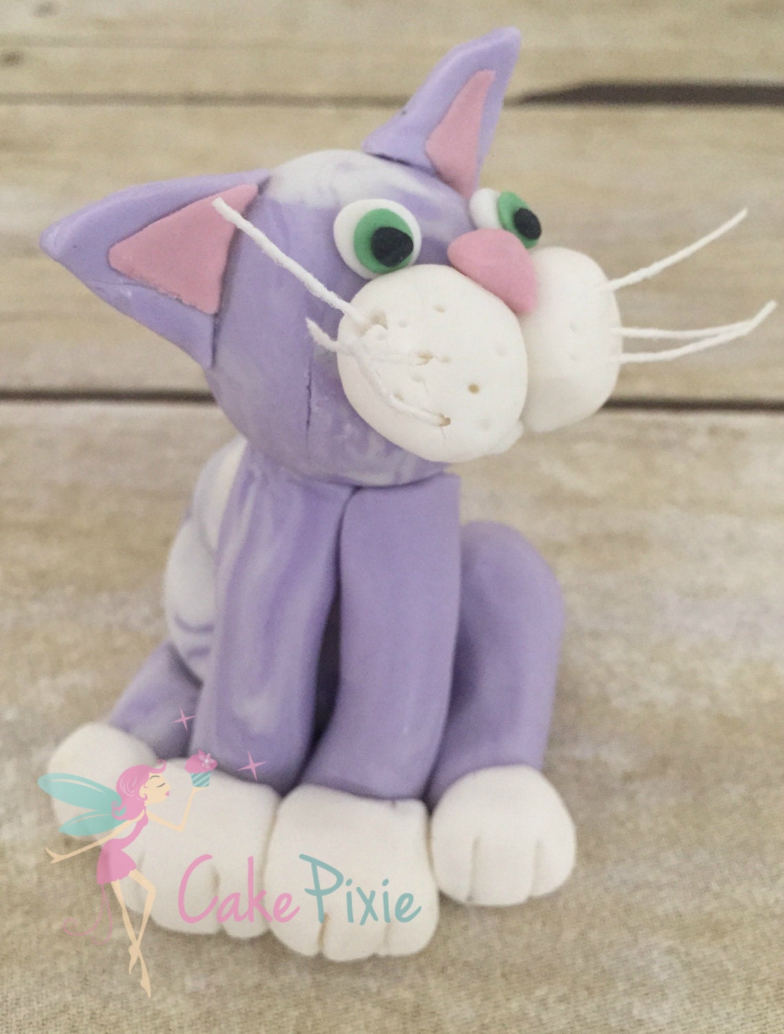 Cat Cake Topper Fondant Toppers Fondant By Cakepixieboutique