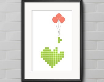 Tetris art | Etsy