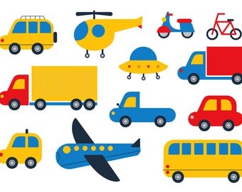 Cute car clipart | Etsy