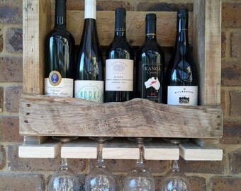 Wooden wine rack | Etsy