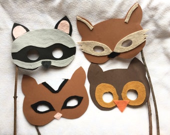 Raccoon mask | Etsy