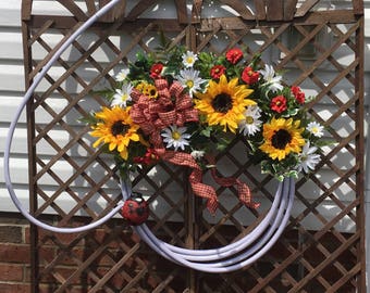 Garden hose wreath | Etsy