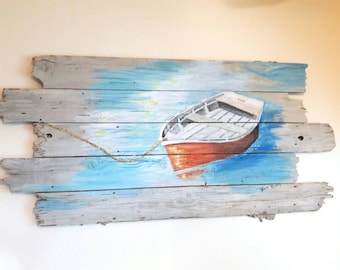 Pallet wood boat | Etsy