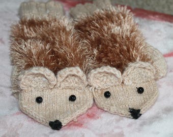 Hedgehog mittens | Etsy