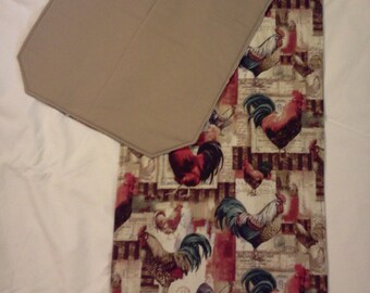 Rooster table runner | Etsy