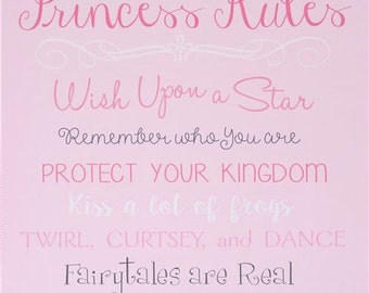 Princess rules | Etsy