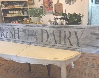 Vintage dairy sign | Etsy
