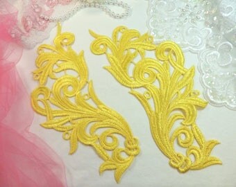 Yellow applique | Etsy