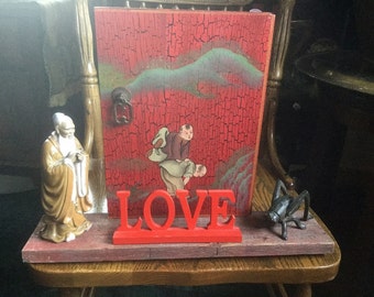 Asian wall shelf | Etsy