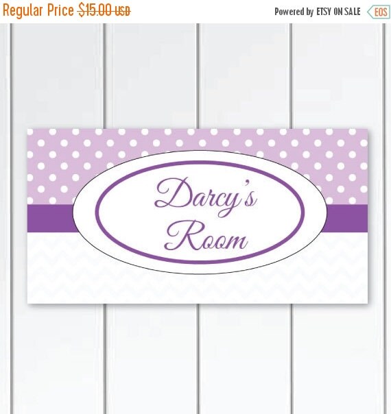 On SALE this week Personalized Purple Polka by KidODesignStudio