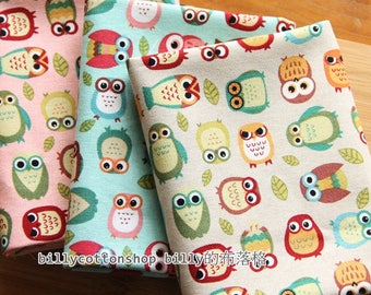 Owl fabric | Etsy