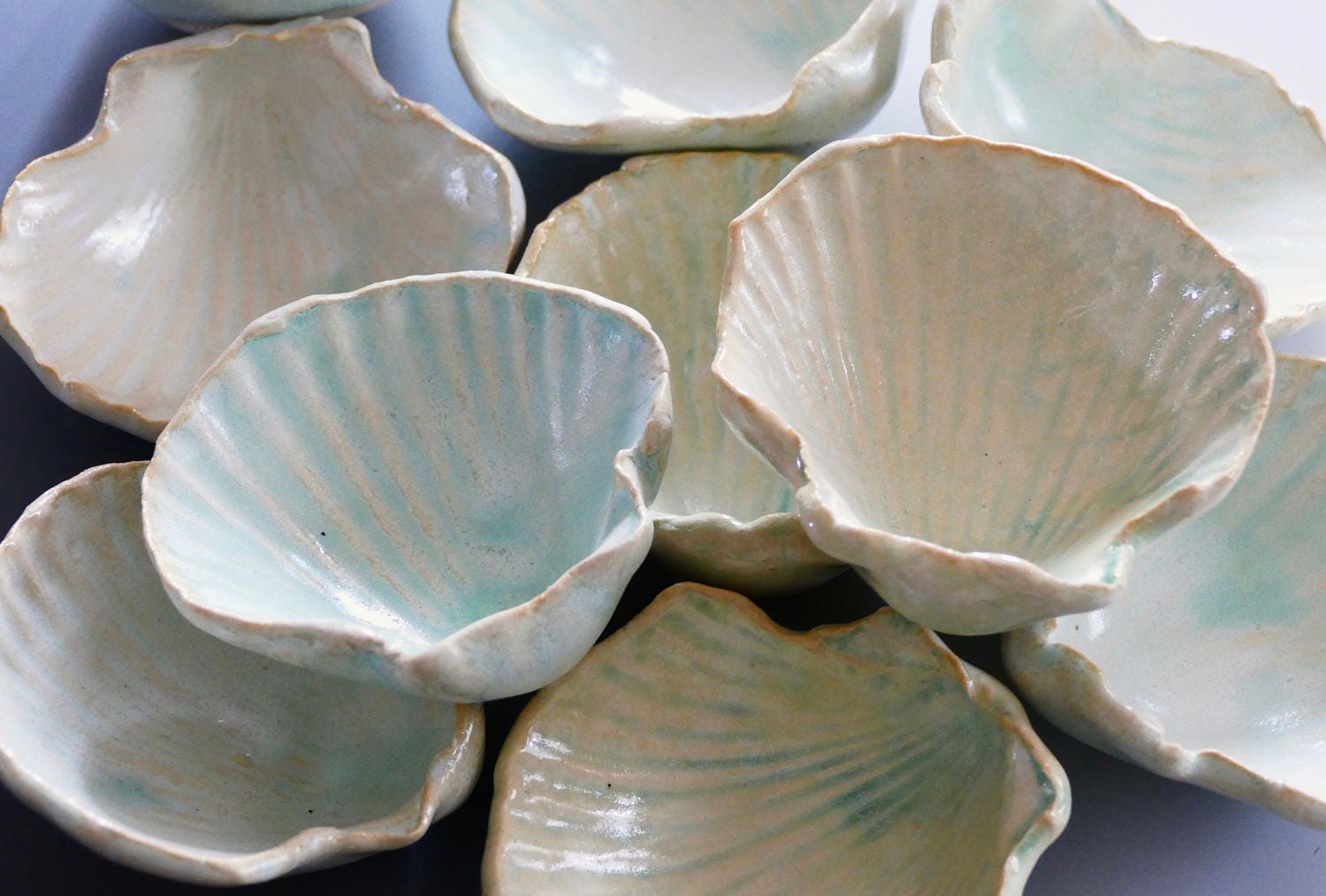 Coral Blue Sea Shell Bowls They Make Great Tea Light Holders