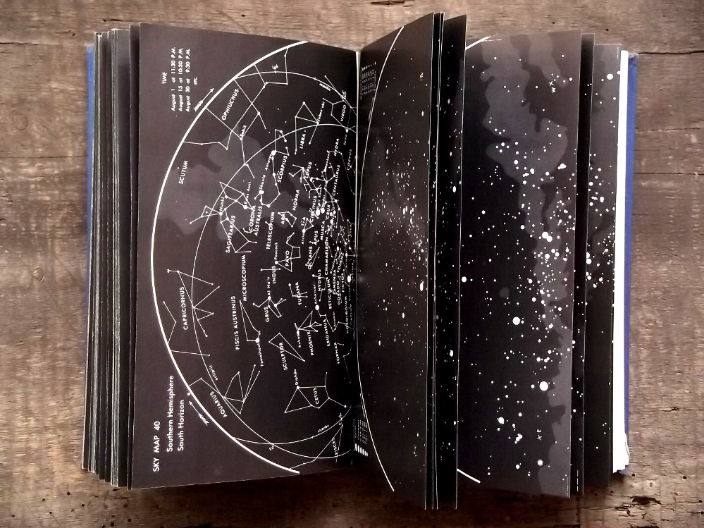 Astronomy book Guide to the Stars and Planets vintage book