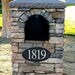 SLATE House Numbers Carved Stone Marker / Home Address