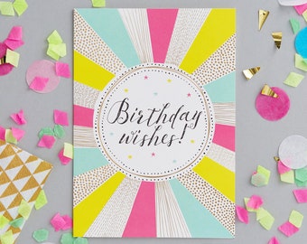 Modern birthday card | Etsy